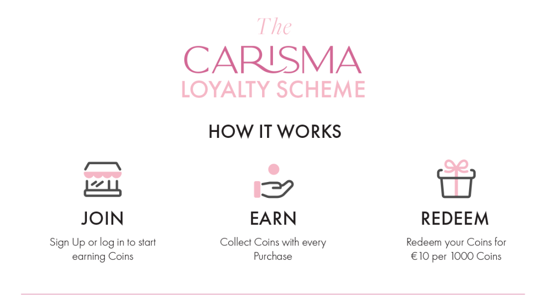 Carisma Loyalty Scheme – Carisma Collections